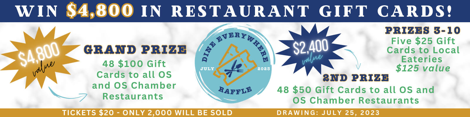 Dine Everywhere Raffle - Greater Old Saybrook Chamber